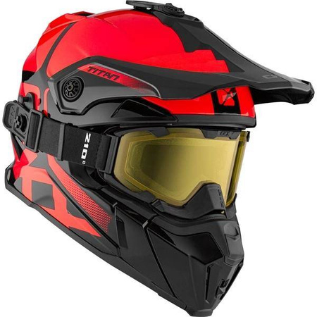 Kask na skuter śnieżny CKX Titan Black/Red | KASKI \ Kaski na QUAD ...